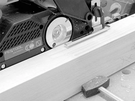 Guide to rebating wood » Using the planer for the perfect rebate