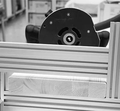 Routing stair stringers using the correct routing template